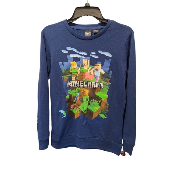 MAD Engine | Shirts & Tops | Nwt Minecraft Long Sleeve Pullover By Mad ...